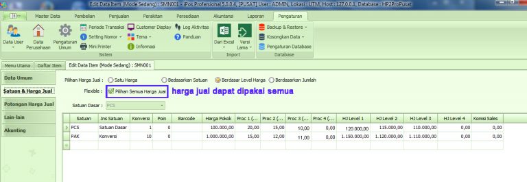 Software Program Toko IPos 5.0 Edisi Profesional