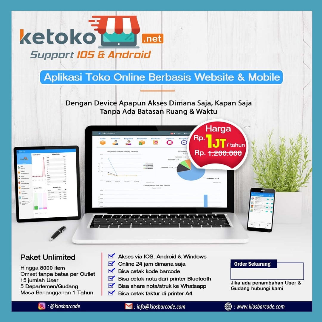 Apa itu ketoko.net?? - Kios Barcode Cashier Online