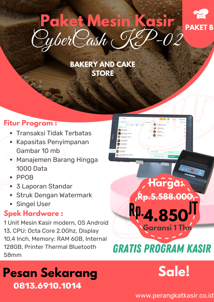 Solusi Paket Perangkat Kasir Terbaik untuk Toko Bakery and Cake