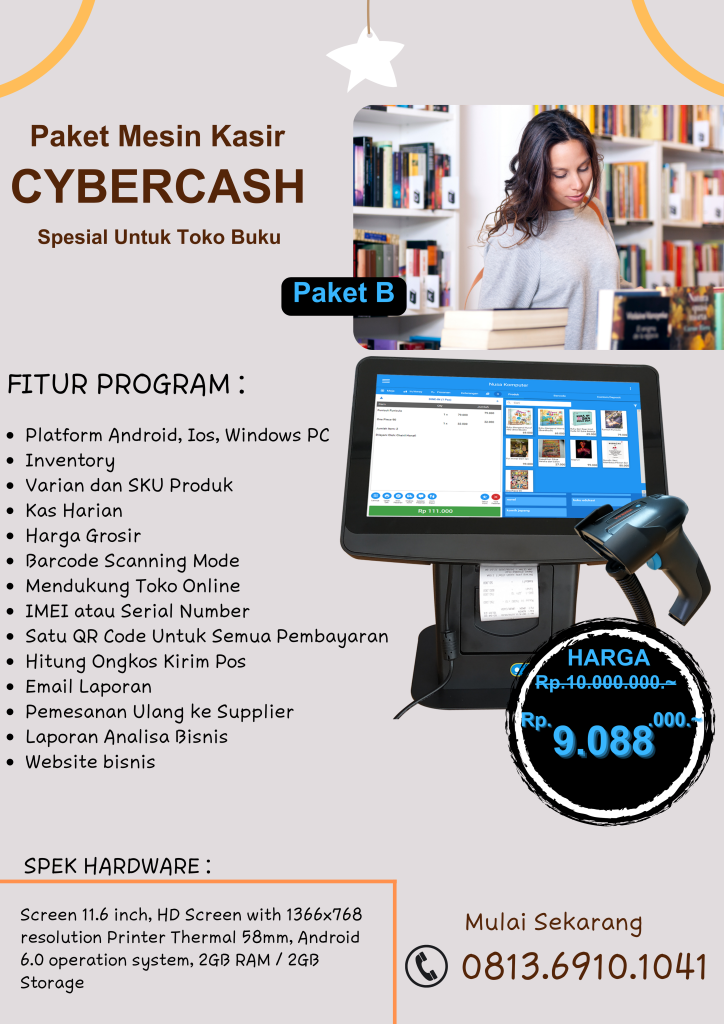 Menghadirkan Paket Mesin Kasir untuk Toko Buku Gramedia